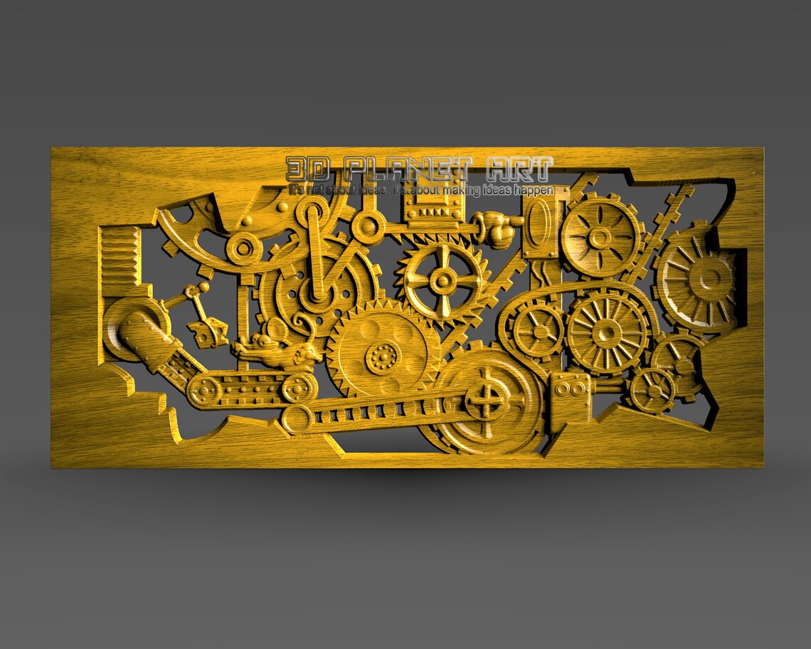 Steampunk Hull 3D STL Model CNC Router Engraver Alphacam | Etsy