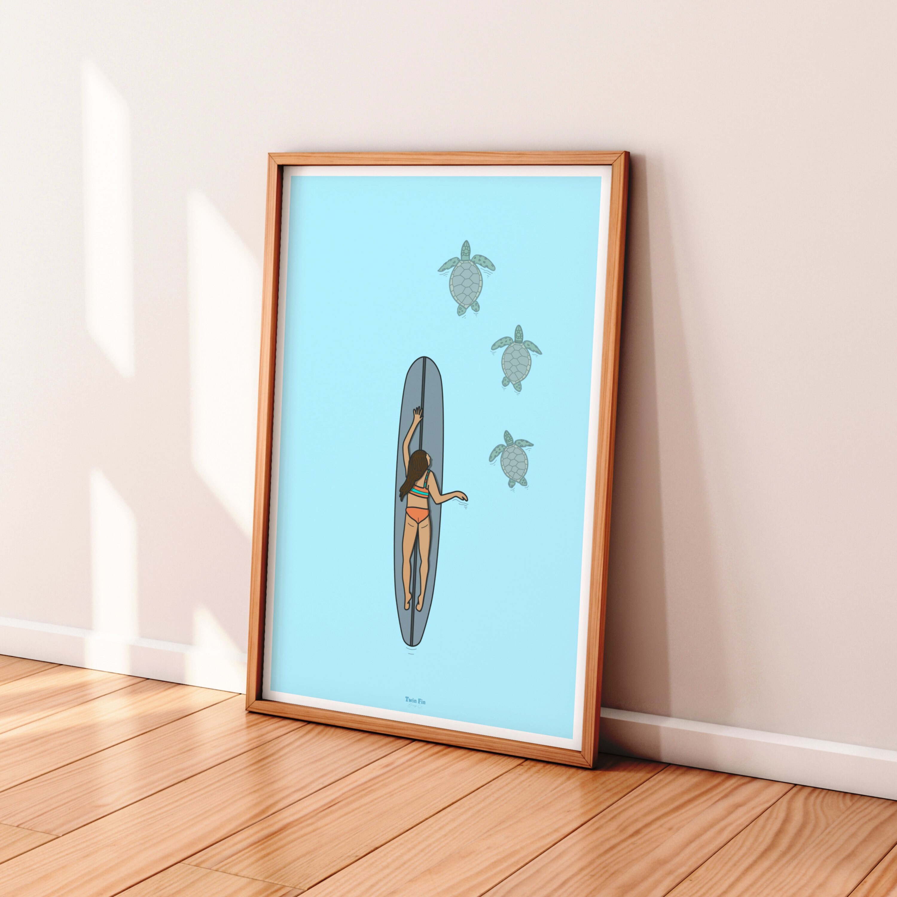 Surfing With Turtles, Female Surfer, Surf Inspired, Turtles, Underwater ...