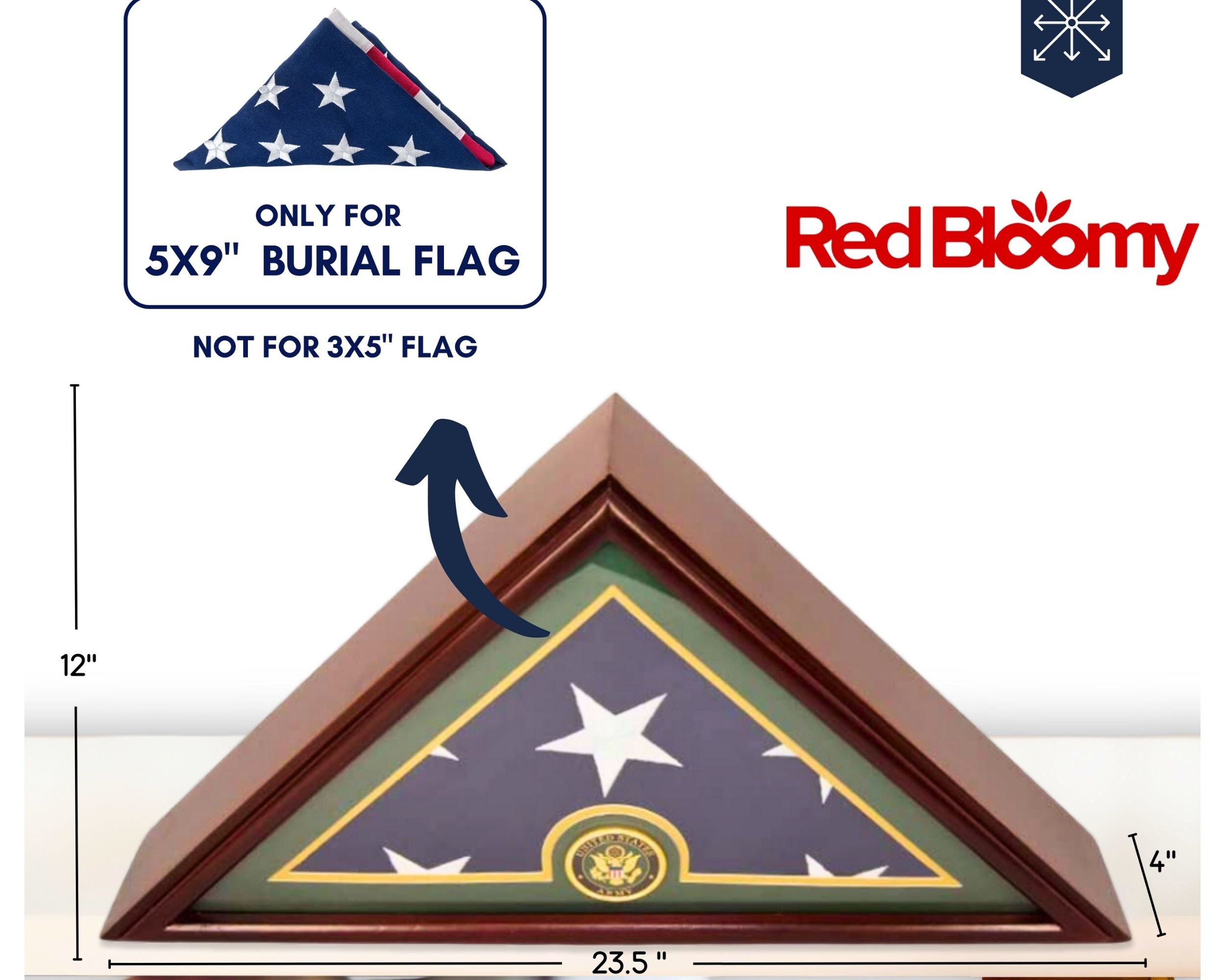 Custom Army Flag Display Case, Veteran Gift, Custom Flag Gift, Memorial ...