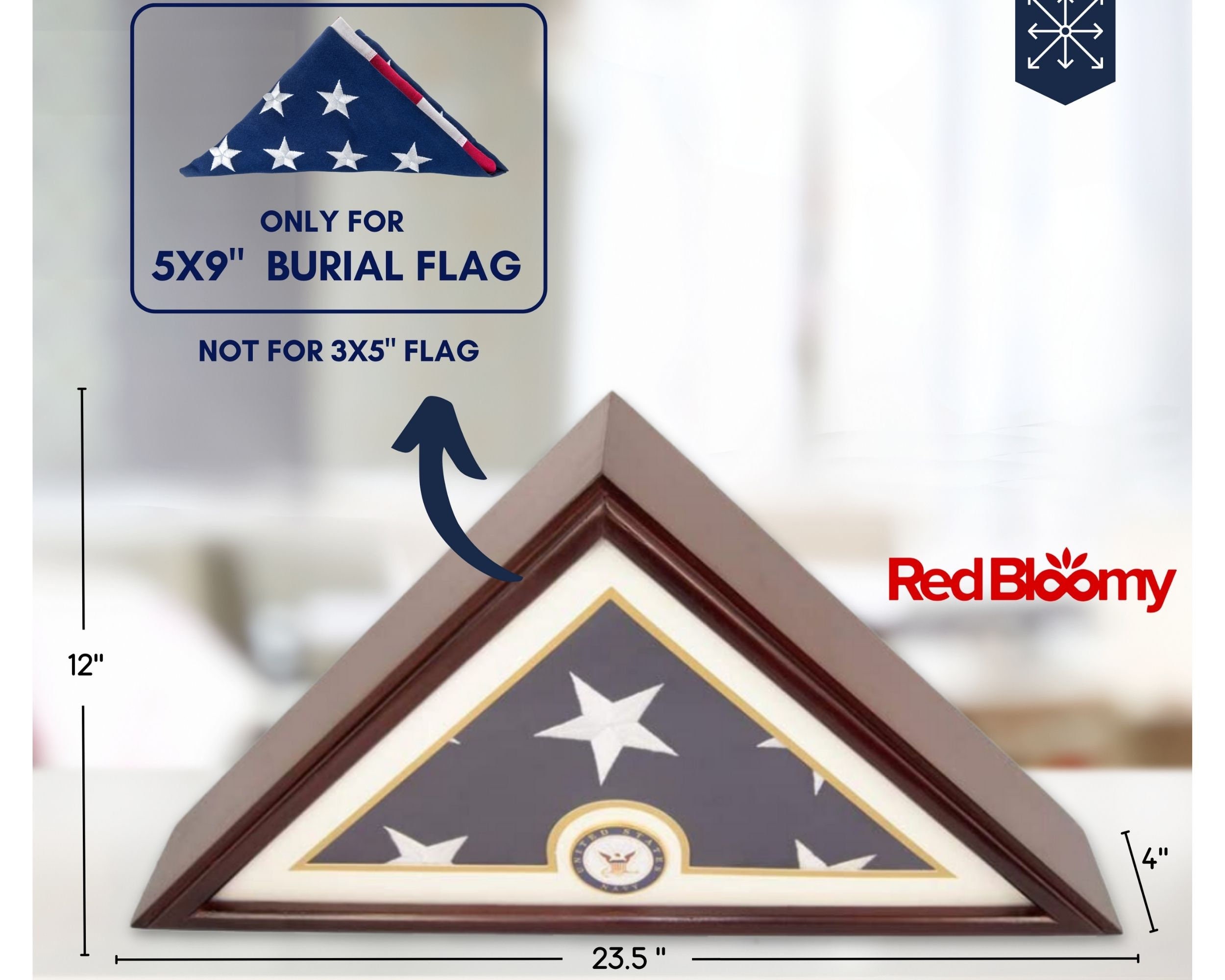 Custom Navy Flag Display Case, Personalized Soldier Gift, Veteran Gift ...