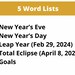 New Years Word Search Puzzles Printable, Party Games, Year 2024 ...