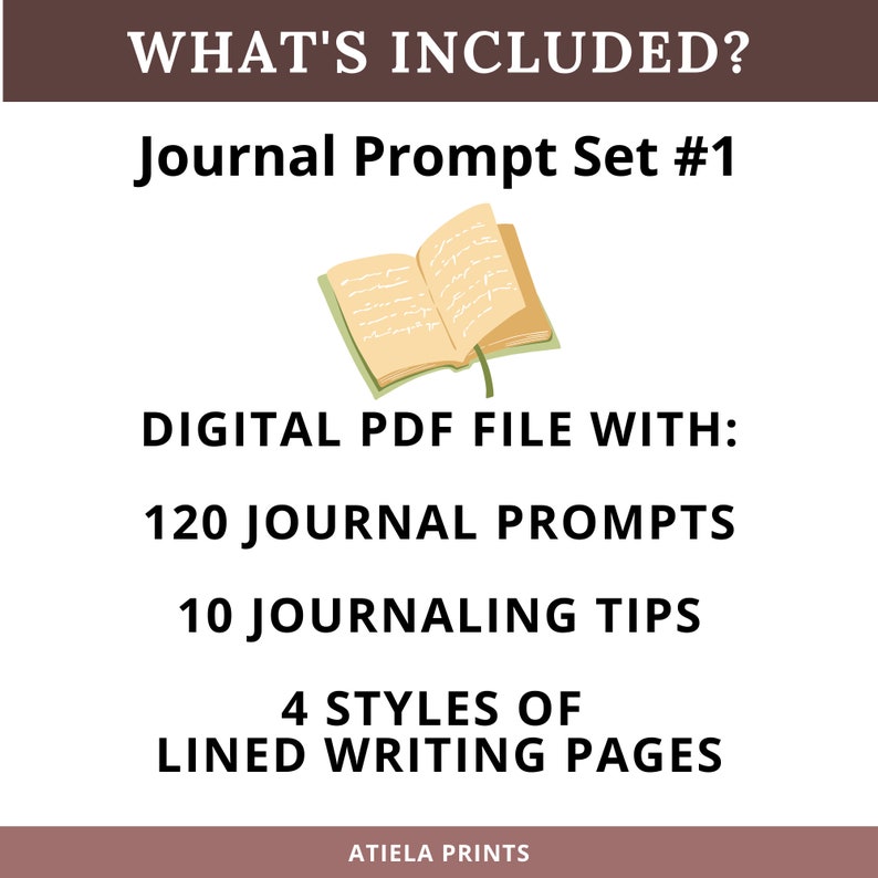 Journal Prompts for Women Printable, 120 Writing Prompts, Digital ...