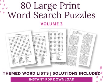 Word Search | Etsy