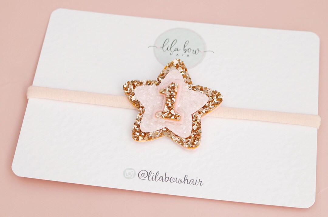 First Birthday Headband, Number Headband, Any Age Headband, Birthday ...