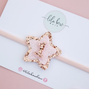 First Birthday Headband, Number Headband, Any Age Headband, Birthday ...