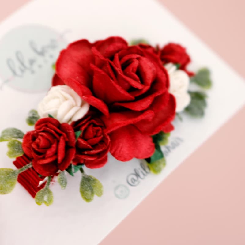 Red Hair Flower - Etsy
