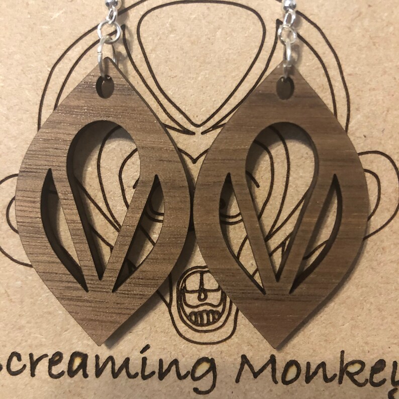 Laser Cut Earrings - Etsy