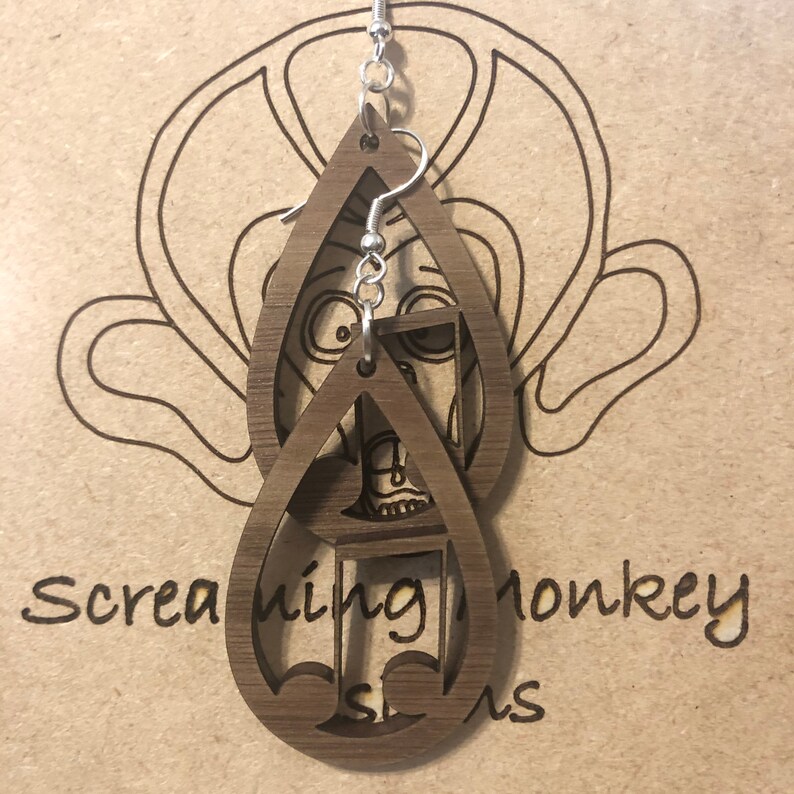 Teardrop With Musical Notes - Etsy