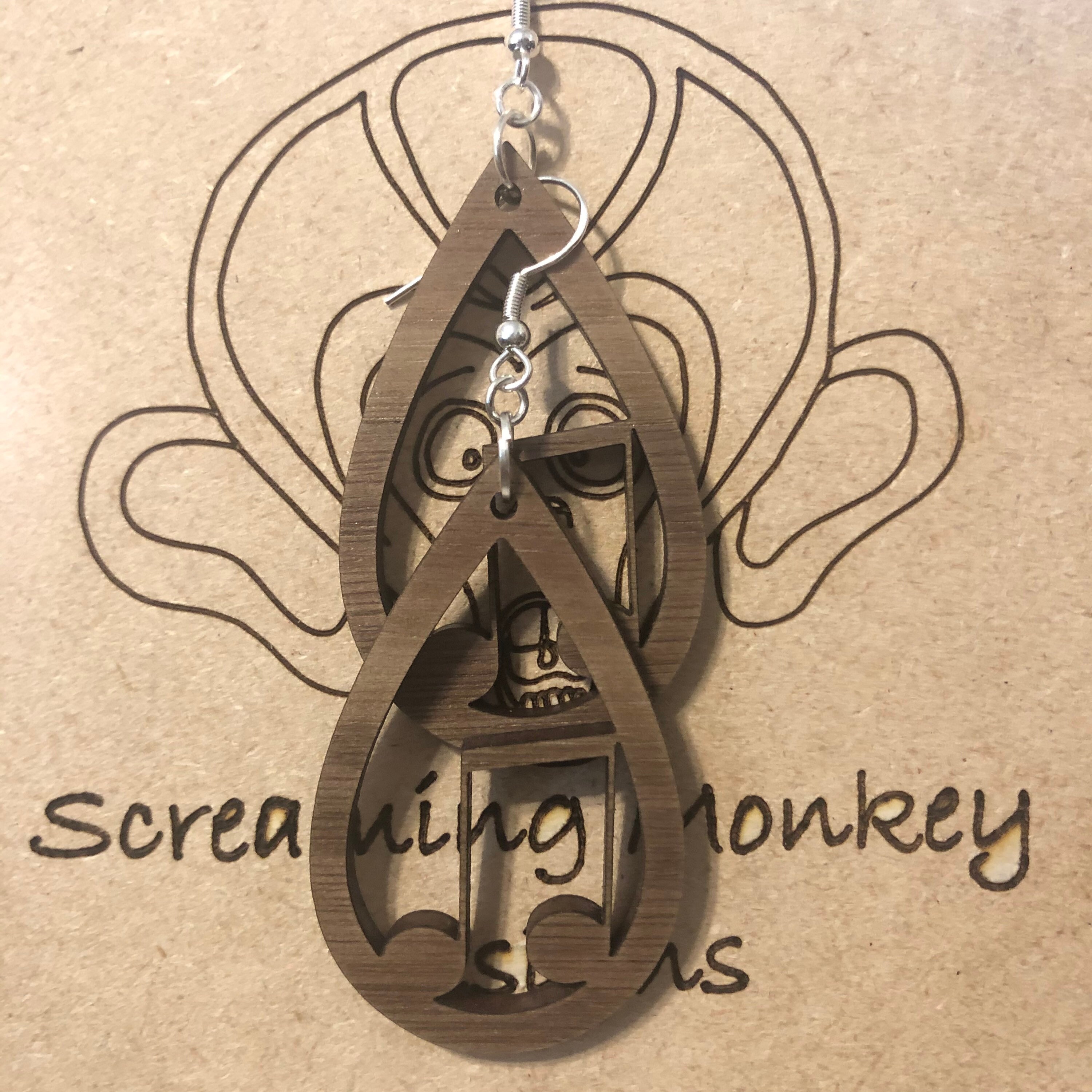 Teardrop With Musical Notes - Etsy