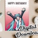 Printable Hatsune Miku Anime Birthday Card | DIGITAL DOWNLOAD - Etsy