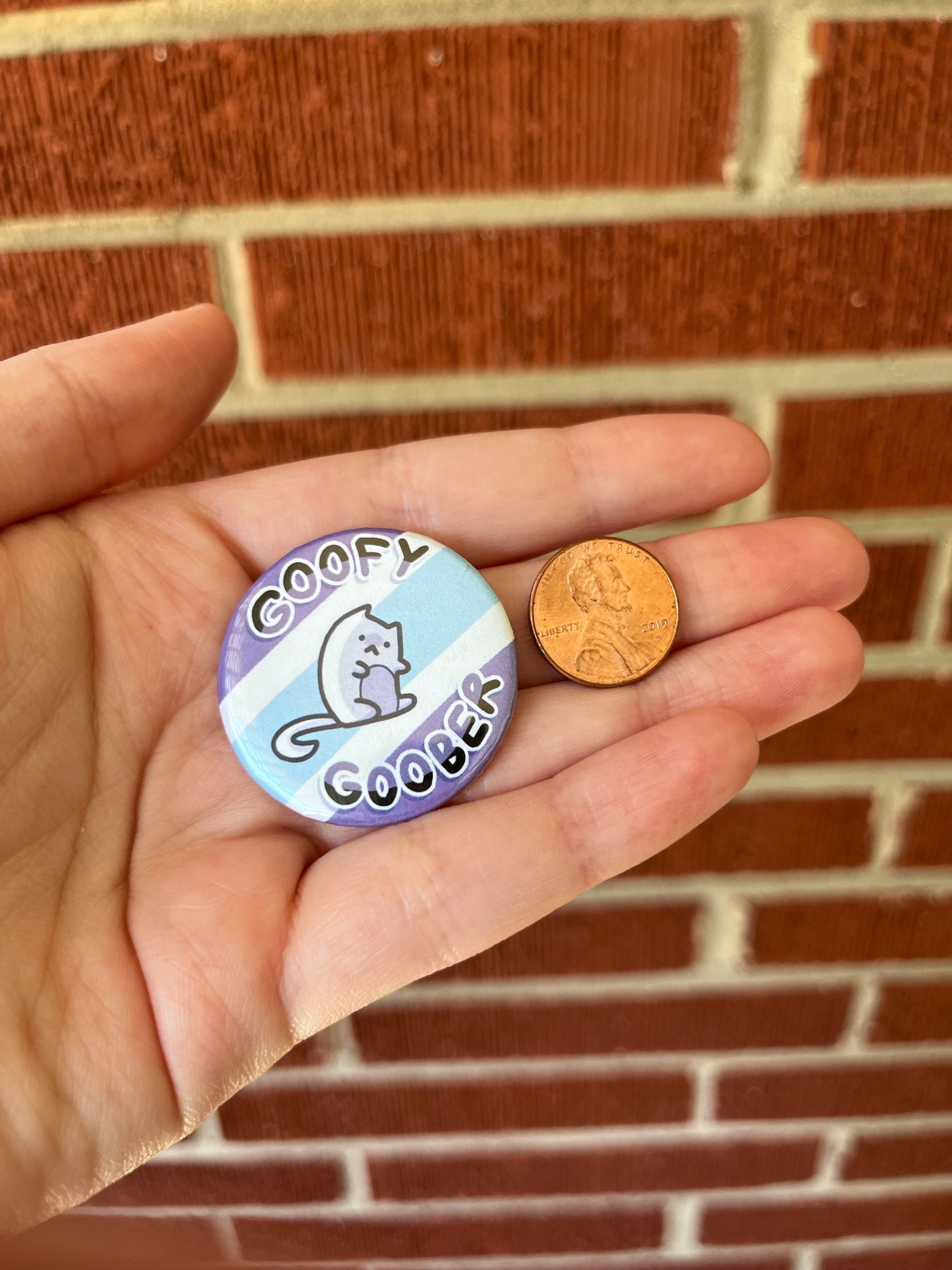 Goofy Goober Pin (funny Cute Silly Pin Back Button Collectible) - Etsy