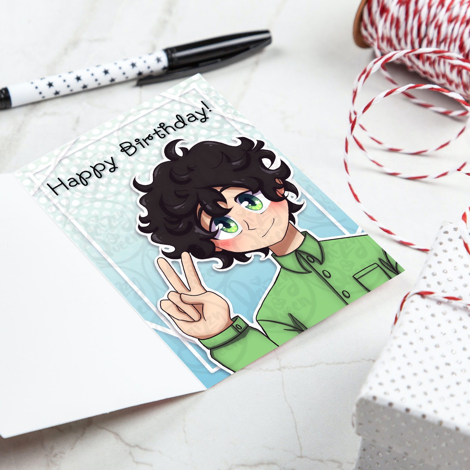 Printable Cute Anime Boy Birthday Card (download and Print) Handmade - Etsy