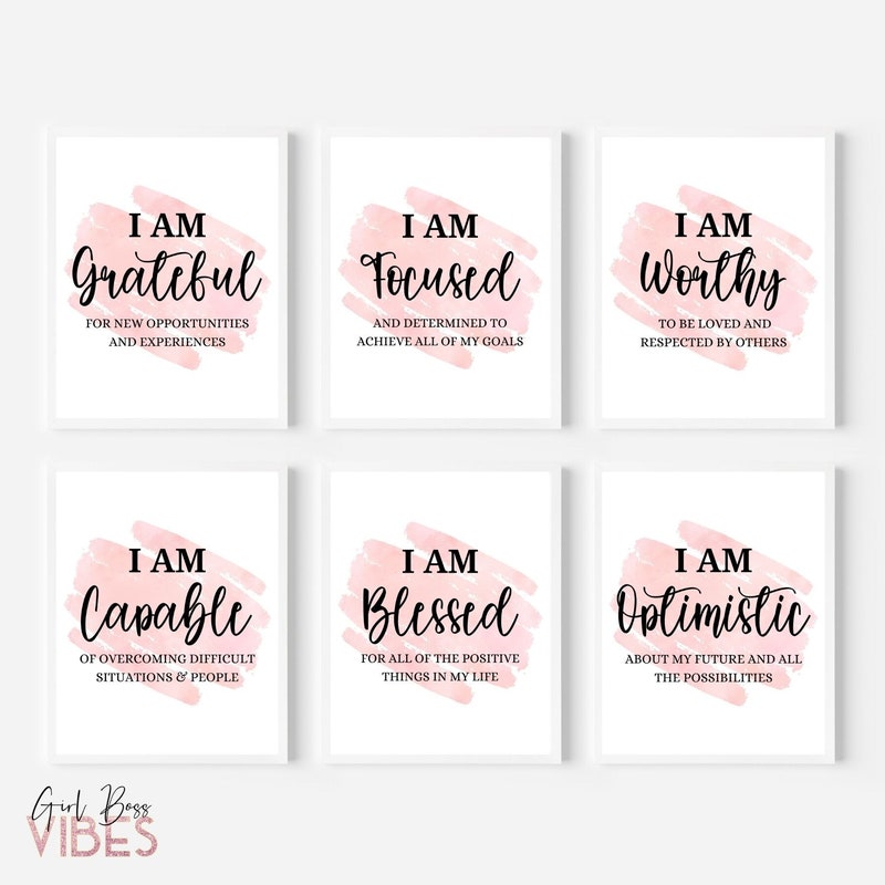 Affirmation Wall Art - Etsy