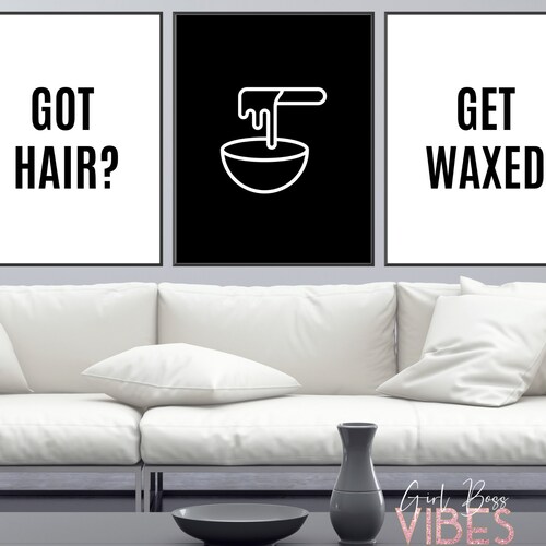 Waxing Quotes Printable Wall Art Esthetician Sign Skincare | Etsy