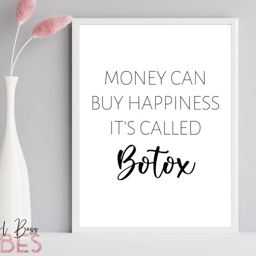 Botox Printable Wall Art Botox Quotes Cosmetic Nurse - Etsy