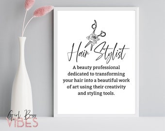 Hair Stylist Definition - Etsy