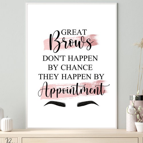 Eyebrow Print Set of 3 Eyebrow Decor Brows Decor Eyebrow | Etsy