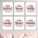 Affirmation Posters Affirmation Wall Art Watercolor Pink 6 - Etsy