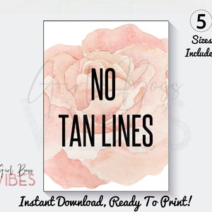 Good Times & No Tan Lines Tanning Salon Decor Pink Room - Etsy