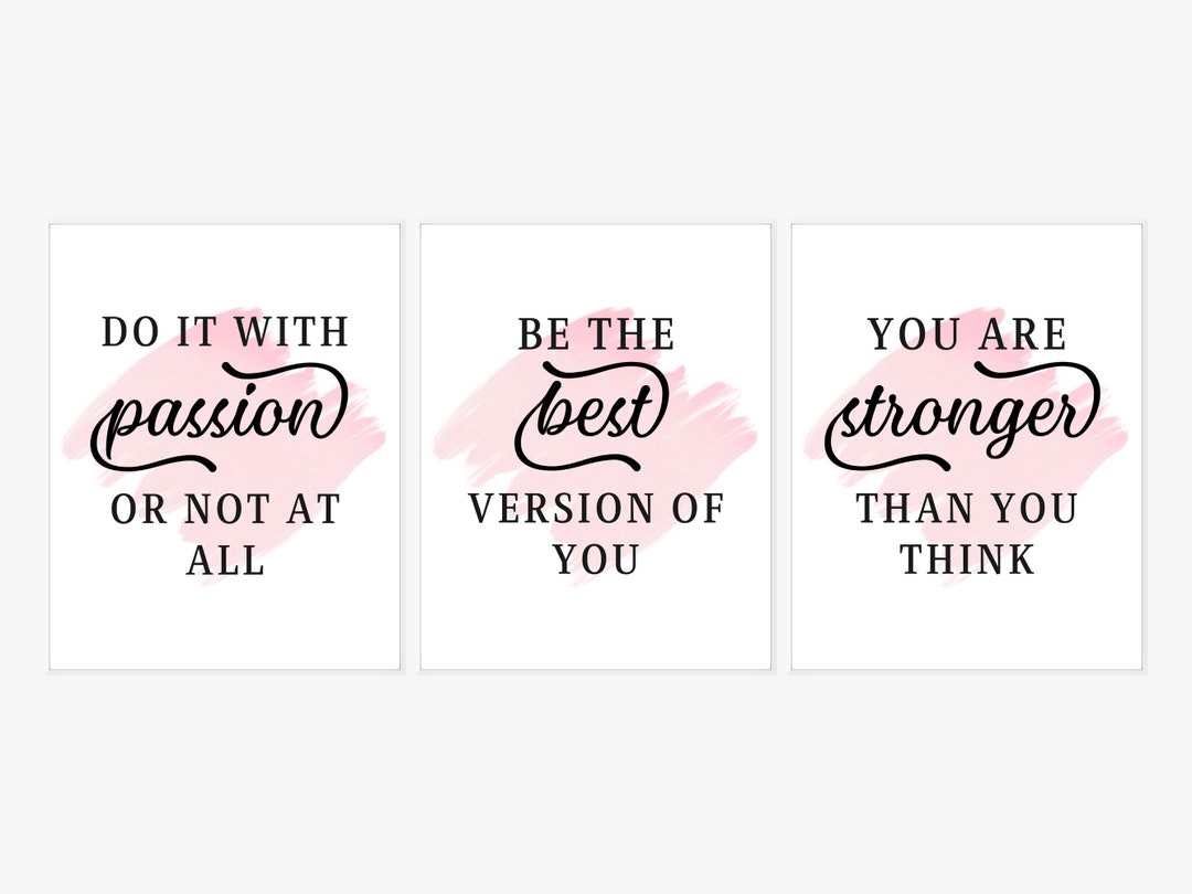 Pink Motivational Quote Prints: Boss Lady Office Decor (digital ...