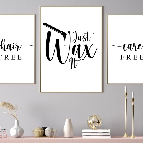 Waxing Quotes Printable Wall Art Esthetician Sign Skincare - Etsy