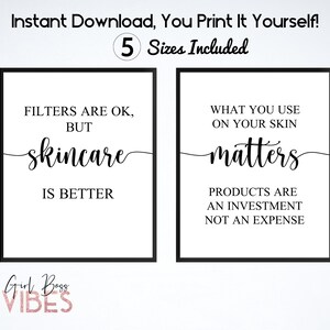 Dermatology Posters, Skincare Poster, Skincare Quotes, Printable Wall ...