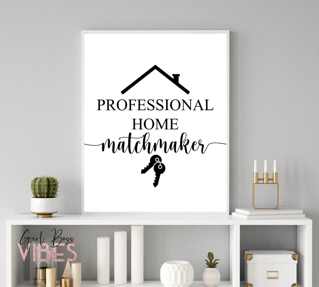 Real Estate Sign, Real Estate Agent Office Décor, Printable Wall Art ...