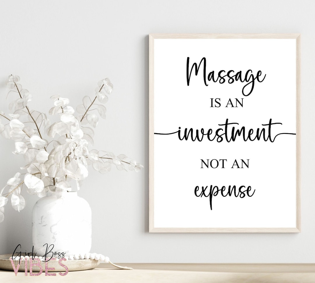 Massage Room Décor, Massage Therapists, Printable Wall Art, Instant ...