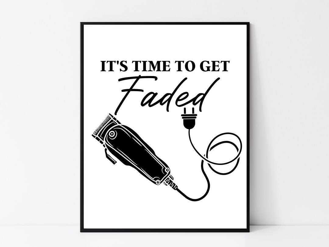 Barbershop Décor Haircut Poster Barber Gift Printable Wall - Etsy