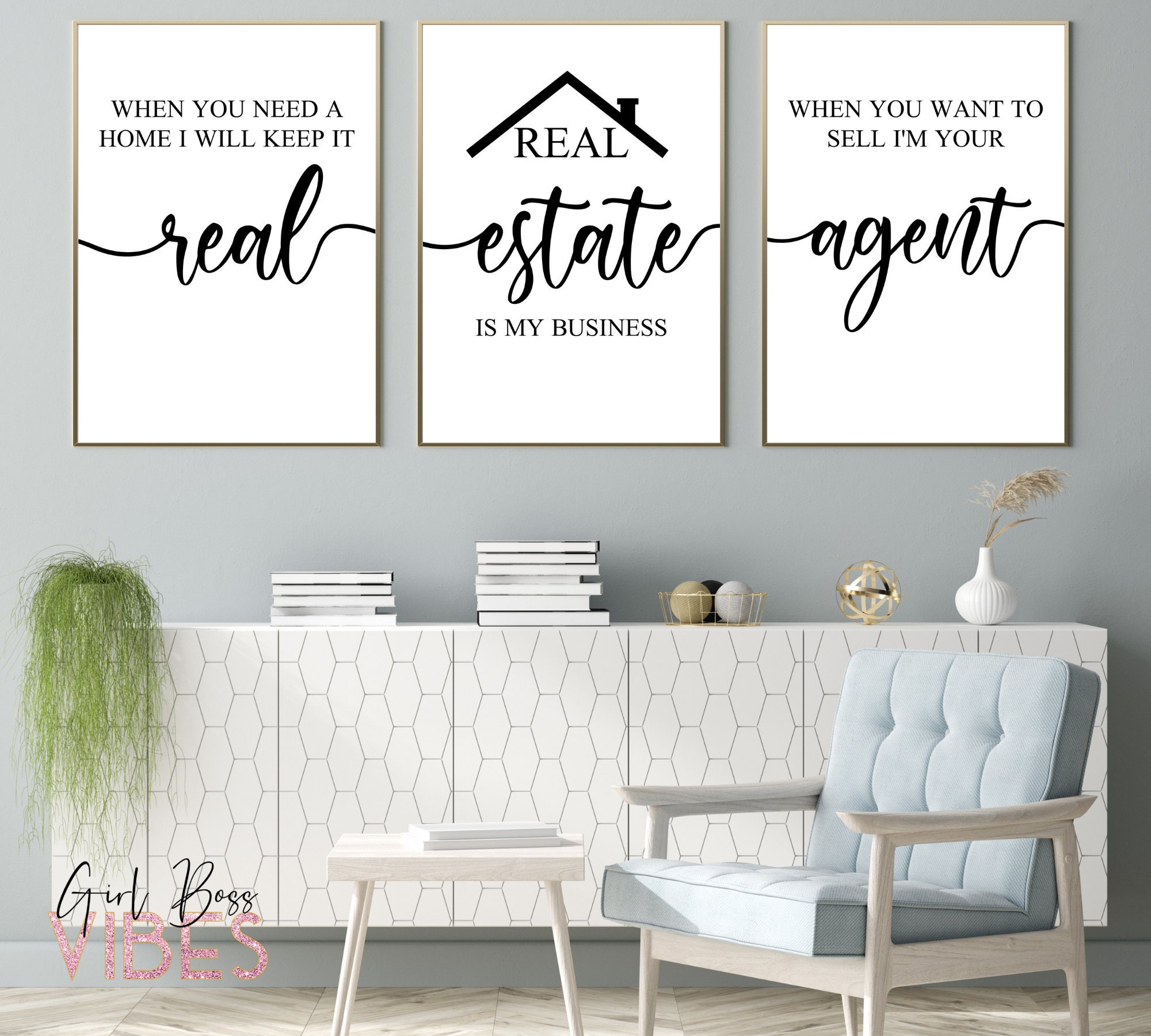 Real Estate Quotes Art Prints: Funny Realtor Office Decor (digital ...