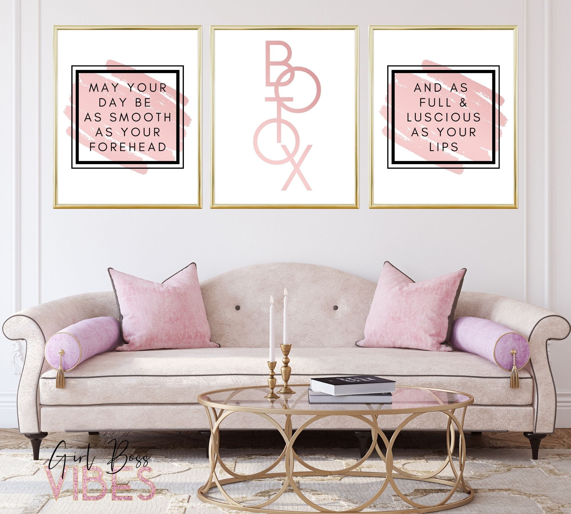 Blush Pink Botox Art Botox & Fillers Medspa Décor Printable - Etsy