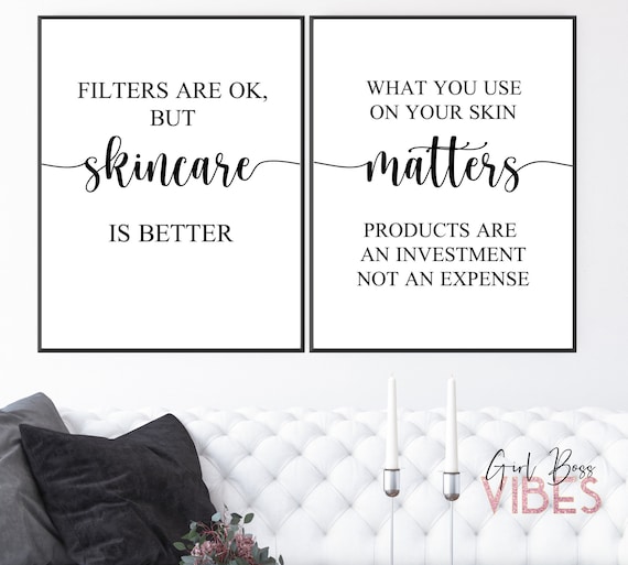 Dermatology Posters Skincare Poster Skincare Quotes - Etsy