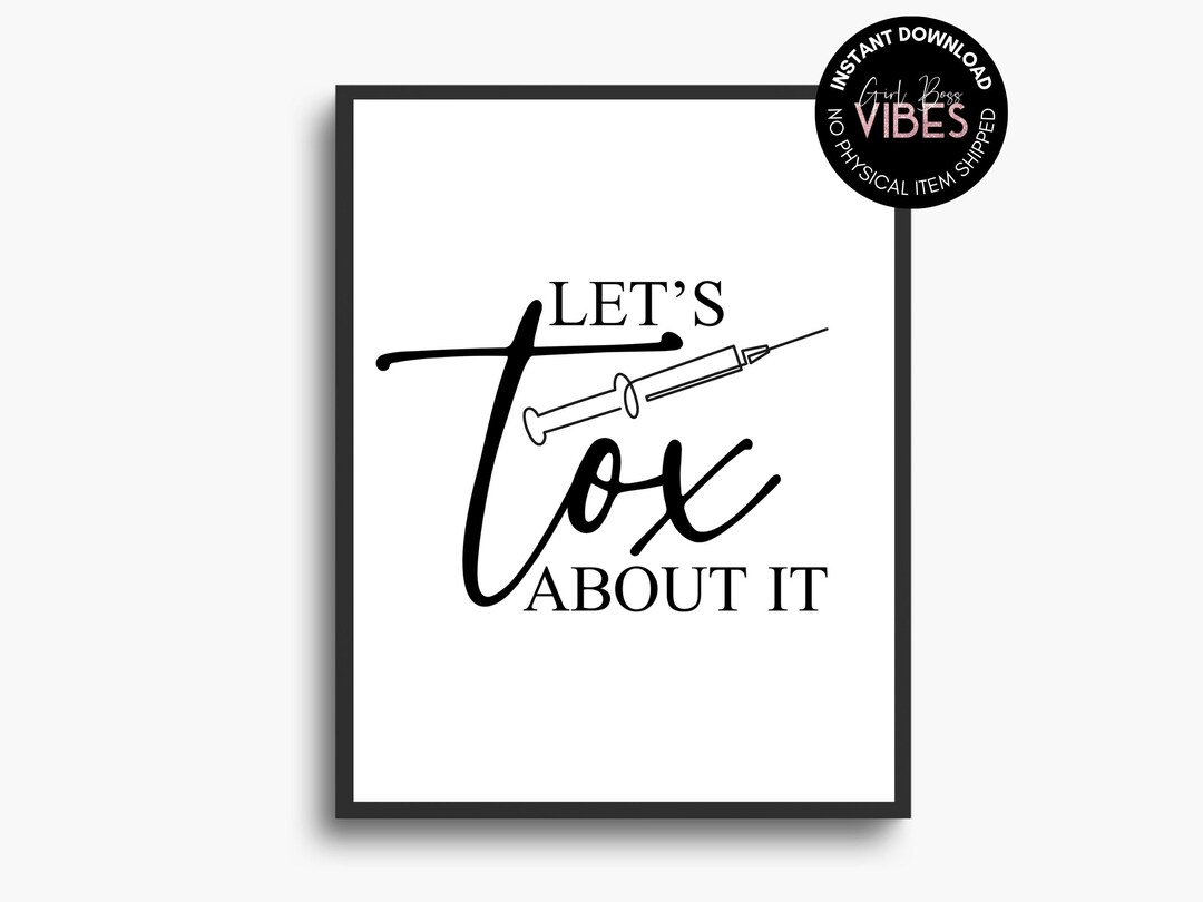 Funny Botox Sign Printable: Cosmetic Surgery Quotes (download) - Etsy