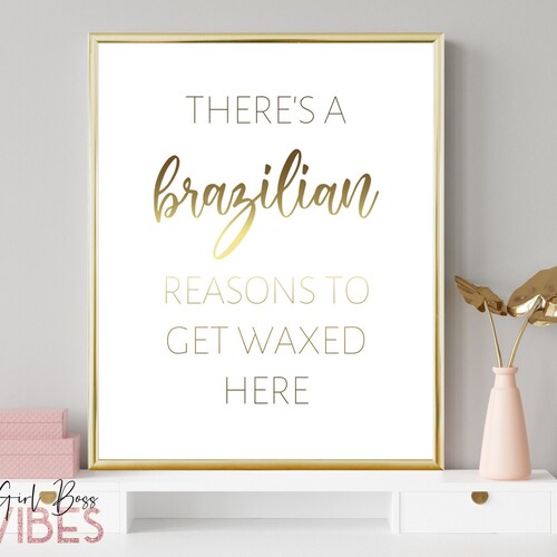 Waxing Quotes Printable Wall Art Esthetician Sign Skincare - Etsy