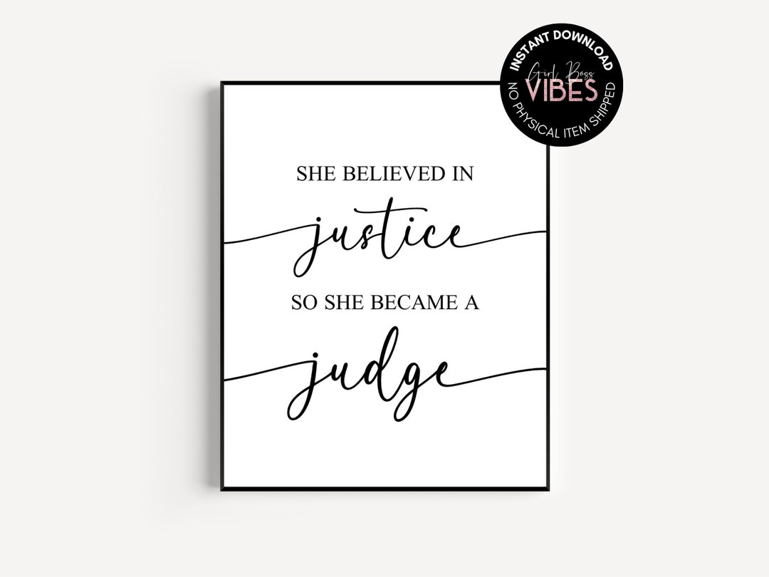 Law Office Wall Art, Printable, Judge Gifts, Justice Decor, Download - Etsy