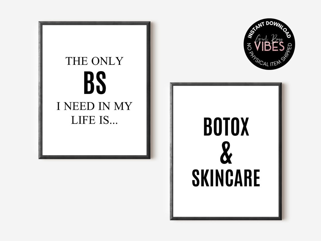 Botox & Fillers Printable Quotes: Nurse Injector Art (digital Download ...