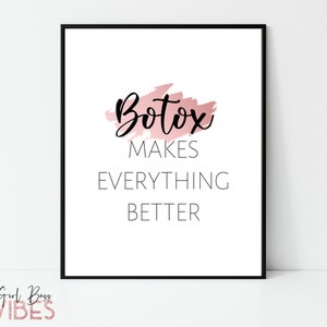 Blush Pink Botox and Fillers, Botox Posters, Cosmetic Surgery Quotes ...