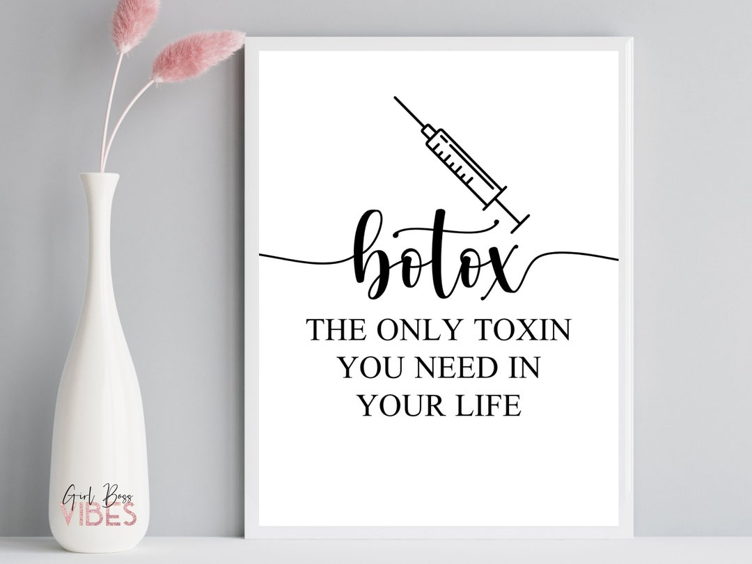 Botox and Fillers Decor, Printable Wall Decor, Instant Download - Etsy