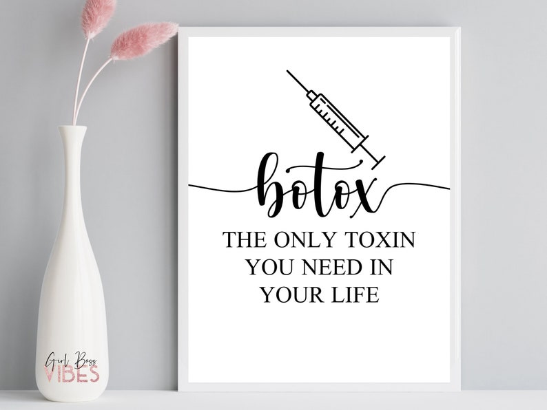 Botox and Fillers Decor Printable Wall Decor Instant - Etsy