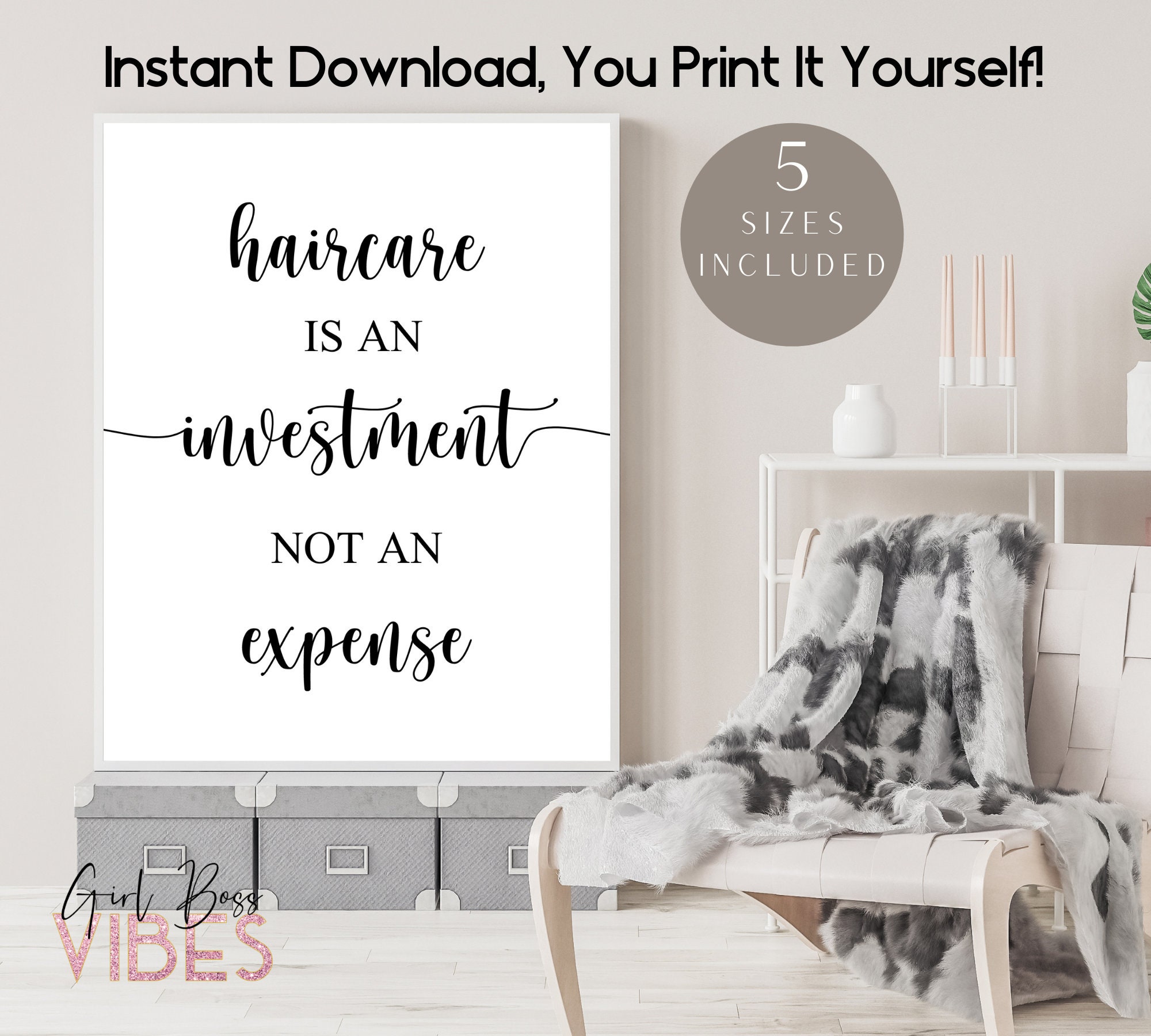 Spa Decor Beauty Salon Posters Printable Wall Art | Etsy