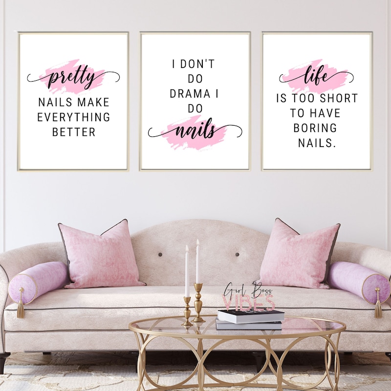 Nail Wall Art - Etsy