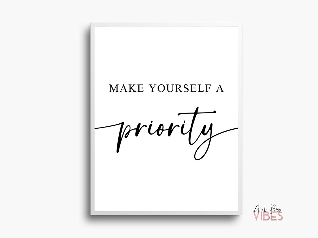 Make Yourself A Priority Printable, Chiropractic Posters, Chiropractic ...