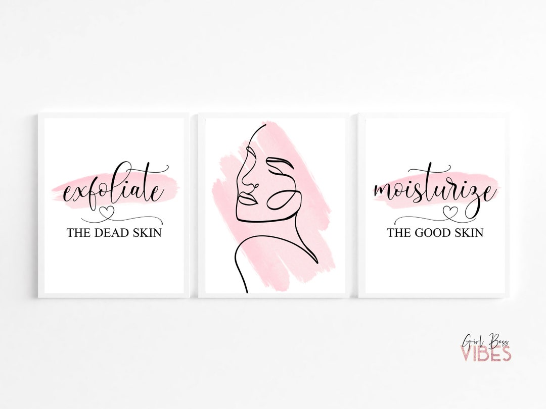 Facial Room Decor, Printable, Esthetician Room Wall Art, Skincare ...