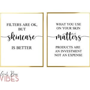 Dermatology Posters, Skincare Poster, Skincare Quotes, Printable Wall ...