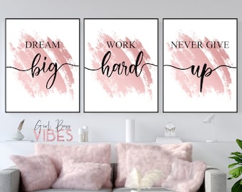 Pink Wall Decor | Etsy