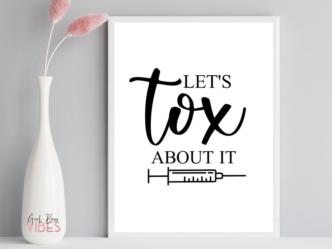 Botox Printable Wall Art, Injections, Fillers, Cosmetic, Medspa Decor ...