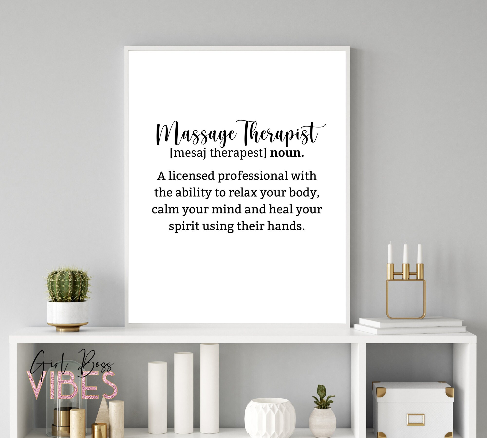 Massage Therapist Definition Printable Massage Therapist - Etsy UK