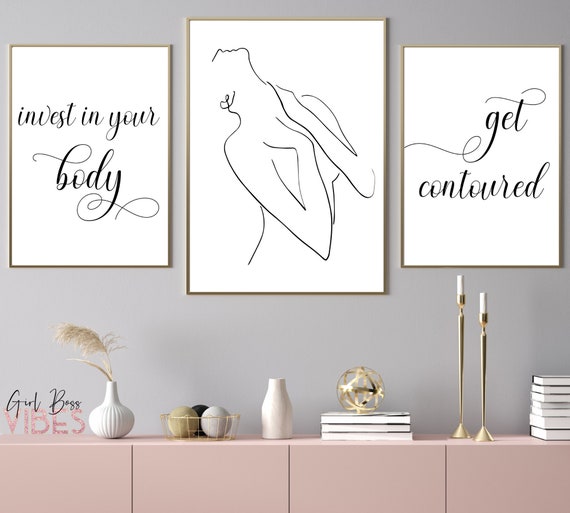Body Contouring Printable Wall Art Instant Download Wall | Etsy