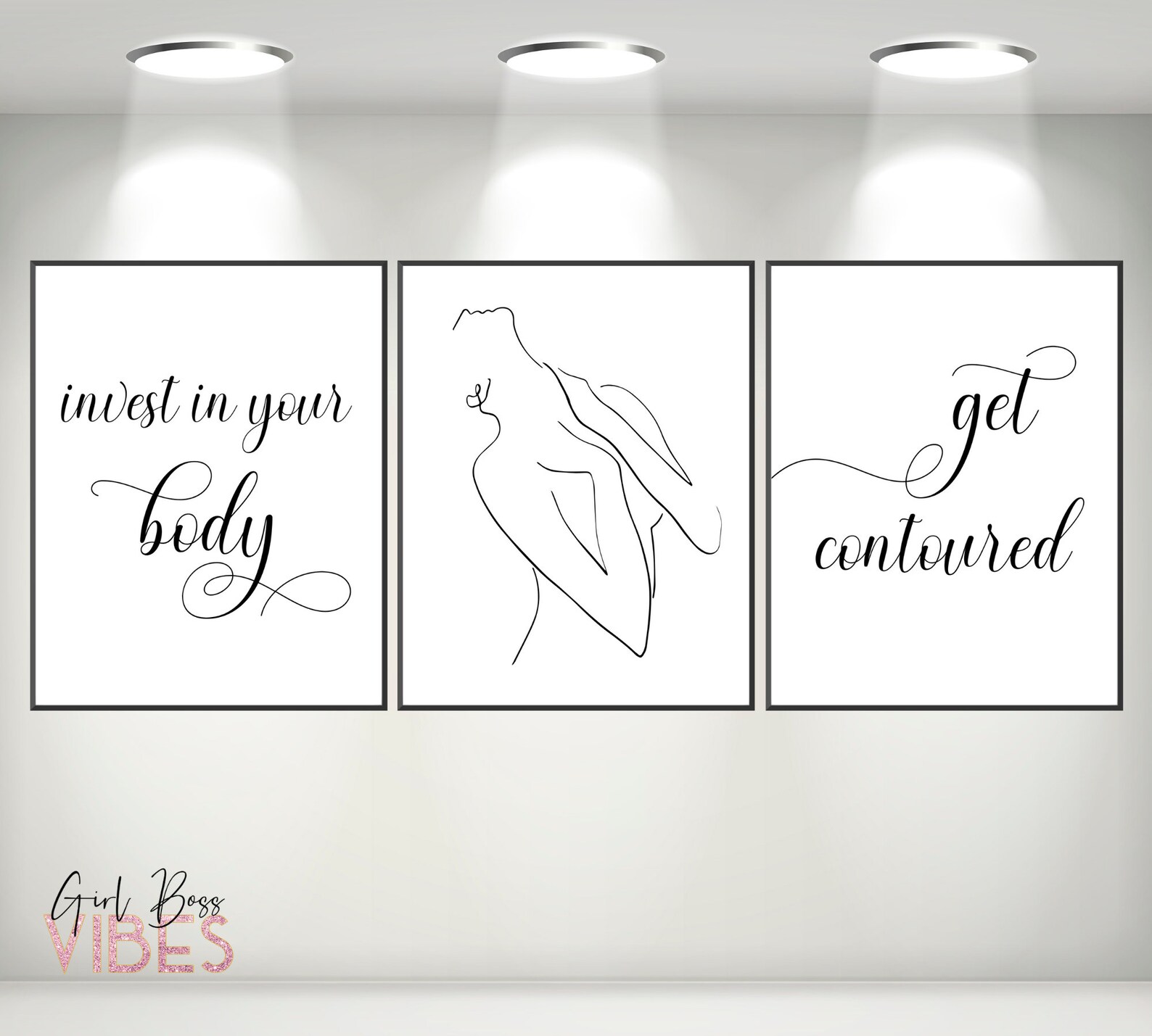 Body Contouring Printable Wall Art Instant Download Wall | Etsy