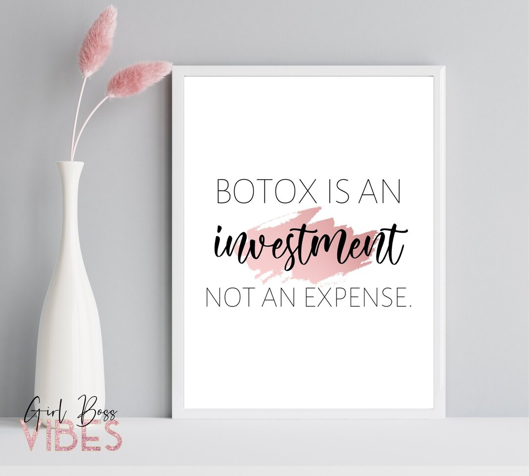 Blush Pink Botox and Fillers Botox Posters Cosmetic Surgery - Etsy